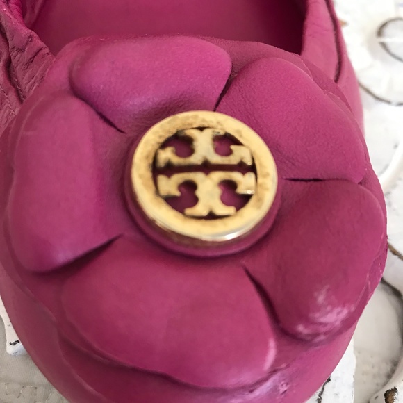Tory Burch | Shoes | Tory Burch Shelby Flower Ballet Flats Pink | Poshmark